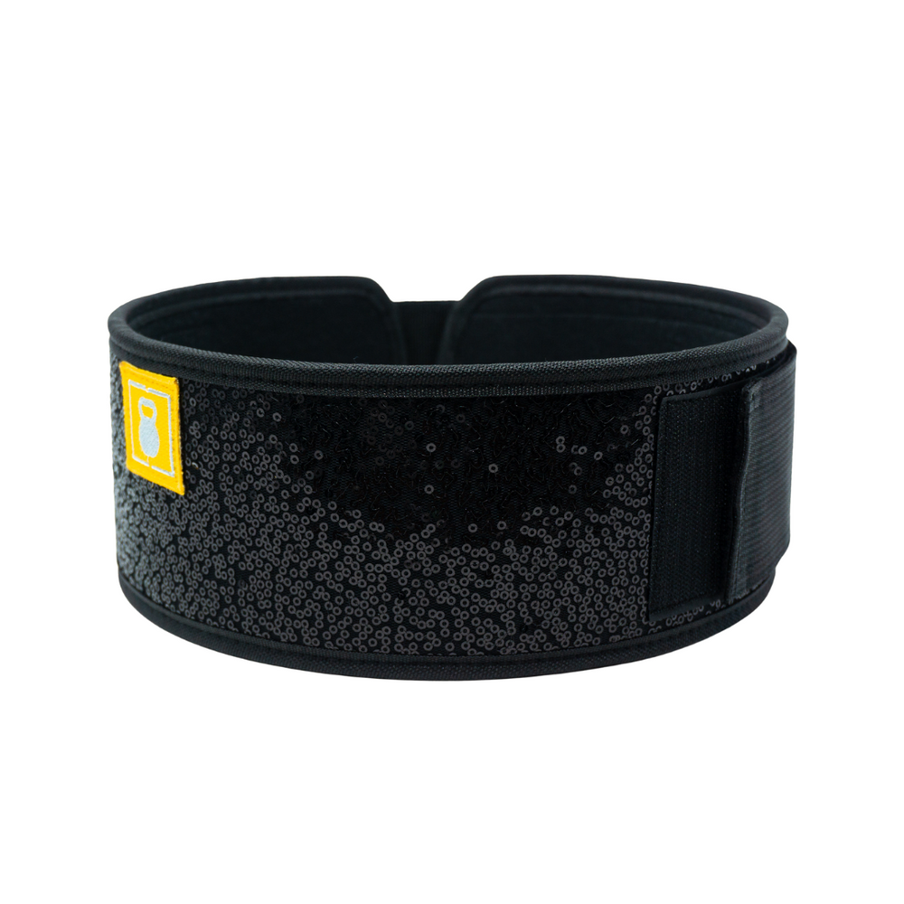 Black Magic (Sparkle) 4" Weightlifting Belt